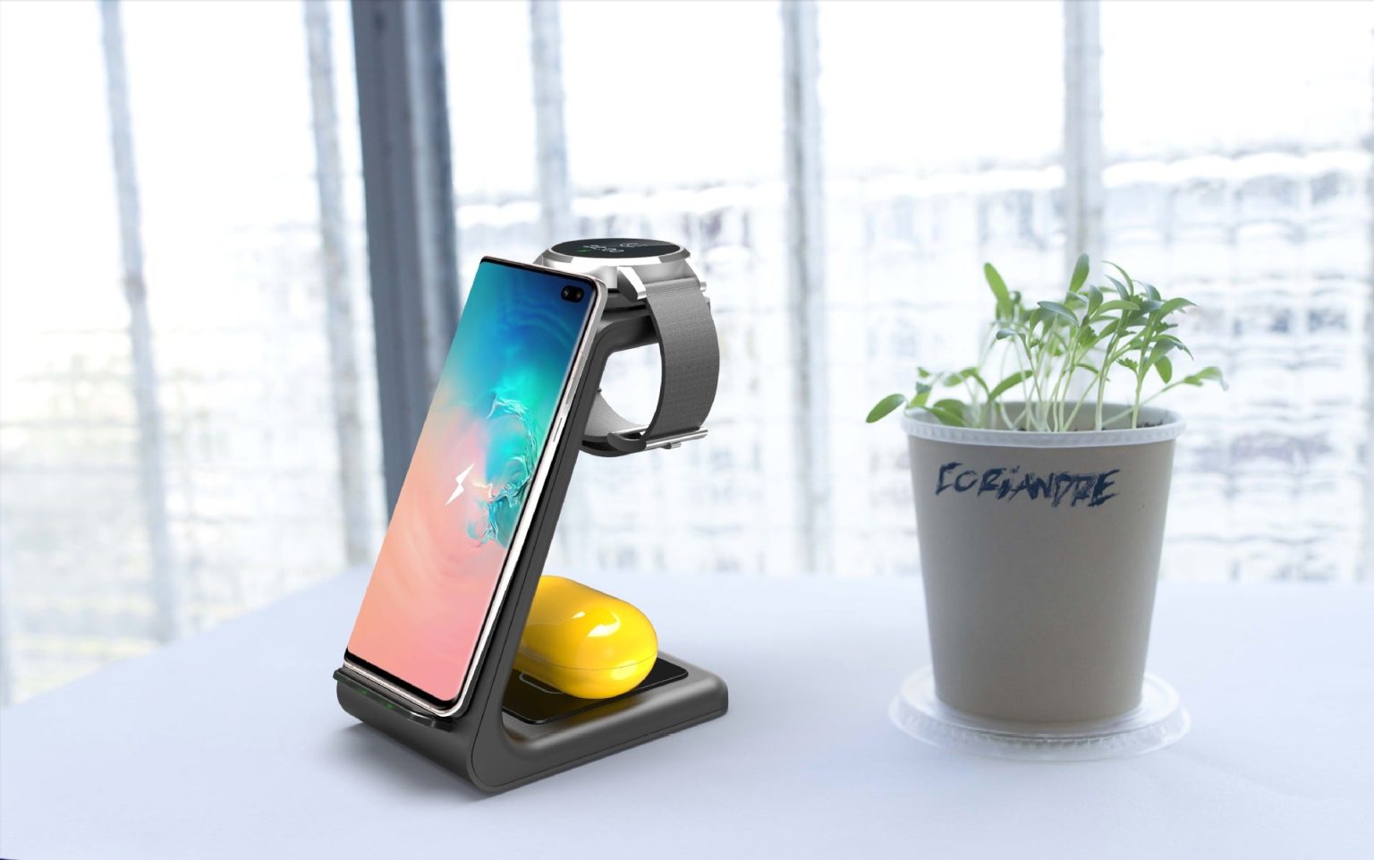 3-in-1 Stand Wireless Fast Charger - TurboTech Co