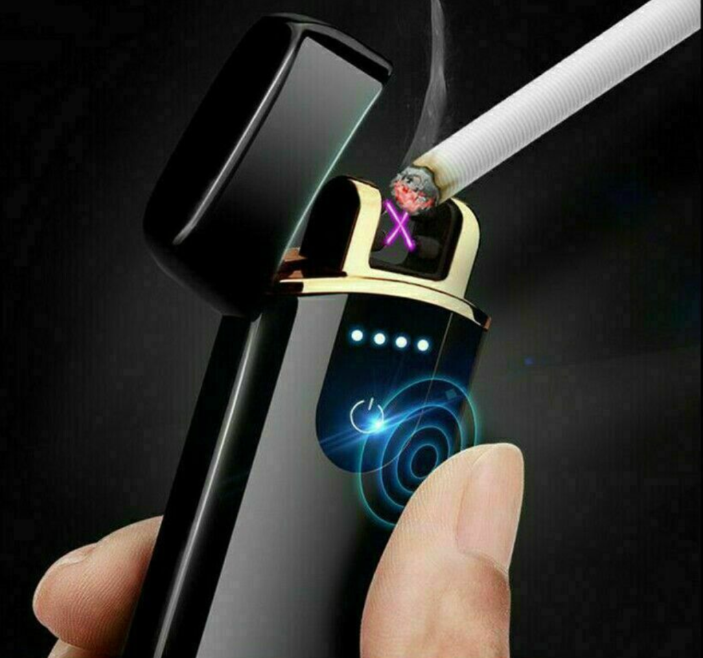 Touch Screen Double Charging Electric Lighter - Flameless, Windproof ...