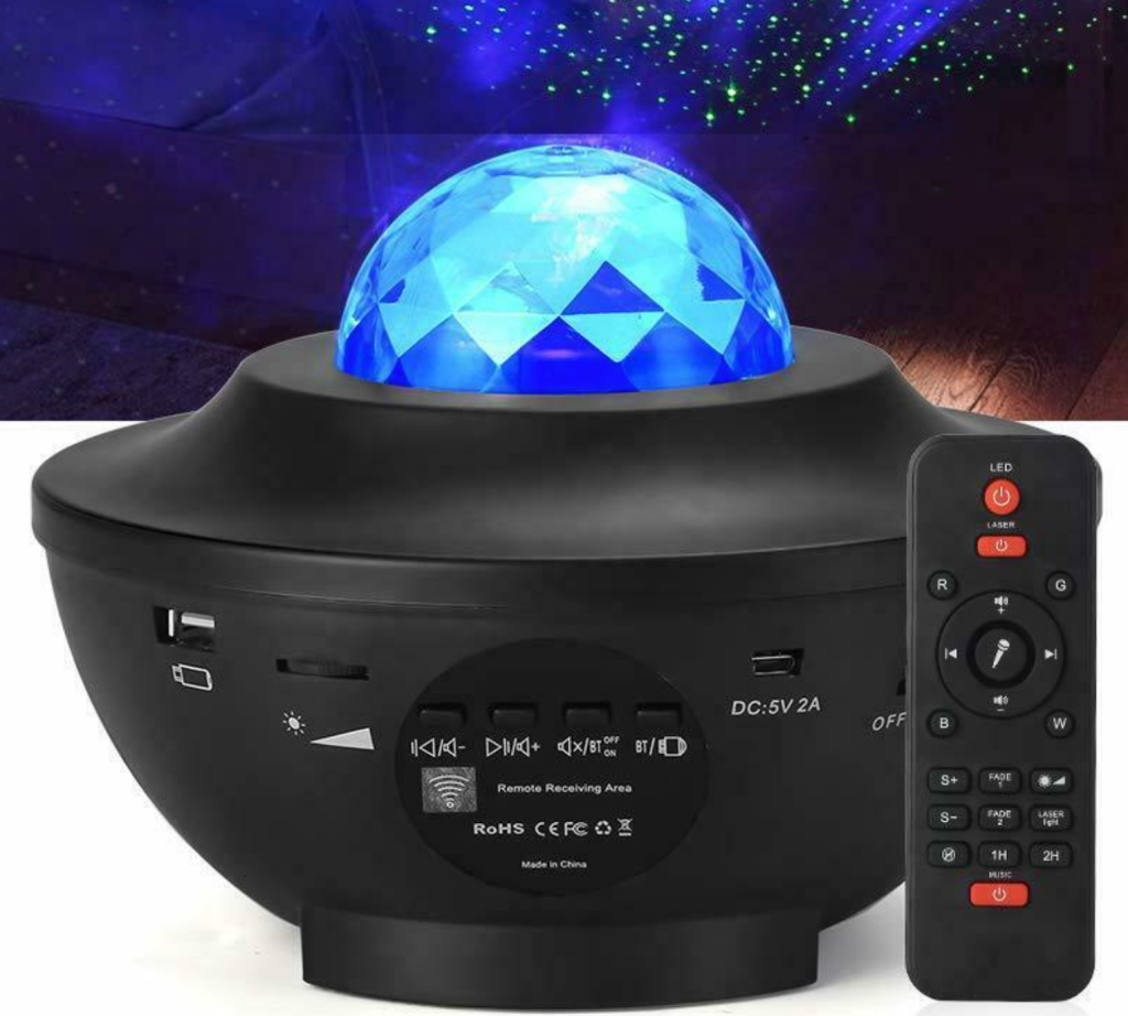Starry Sky Projector Bluetooth USB Control Music Player LED Night RGB ...