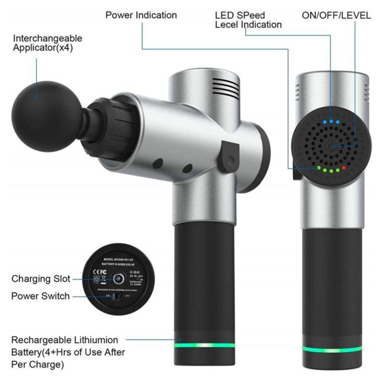 Full-body cordless electric therapy massage gun - TurboTech Co