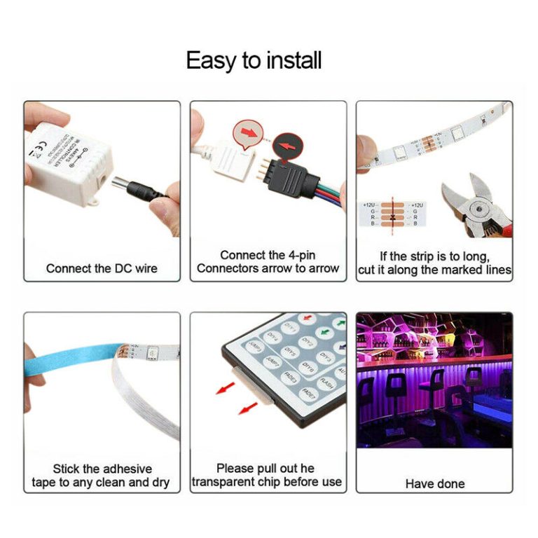 RGB LED Strip Light Fairy Lights Room TV Party Bar - TurboTech Co