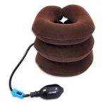 Portable Inflatable Neck Support Device – 3-Layer Adjustable Traction ...
