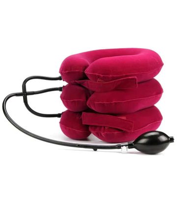 Portable Inflatable Neck Support Device – 3-Layer Adjustable Traction ...