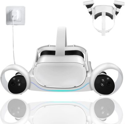 Magnetic Charging Dock Station Set For Oculus Quest 2 VR /Headsets ...