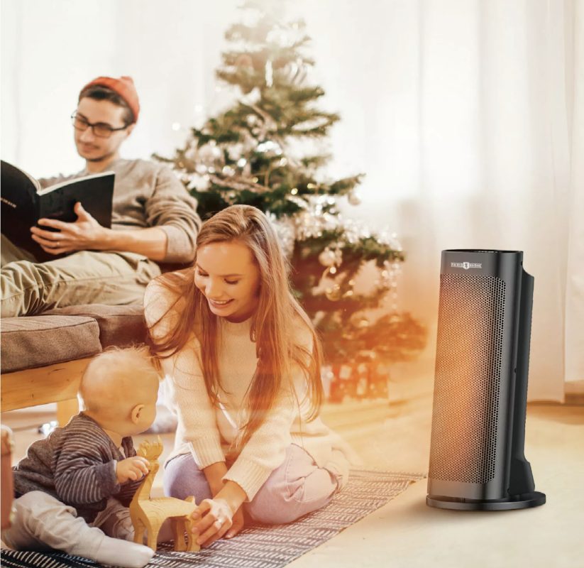 Space Heater Indoor Portable Office Heater Adjustable Thermostat 1500W ...