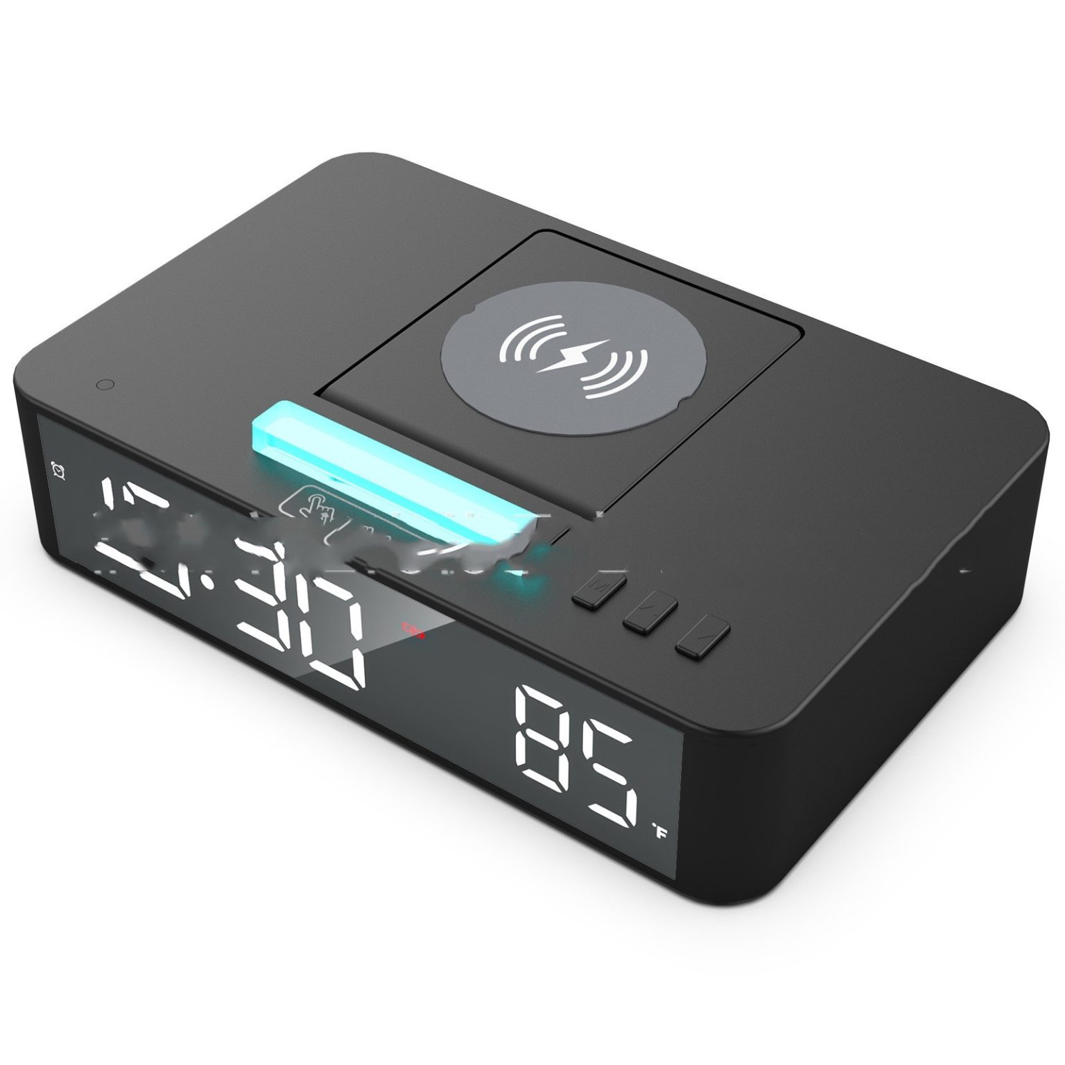 Smart Touch Wireless Charging Alarm Clock Mobile Charger Device ...