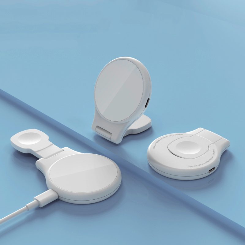 Folding Wireless Charger iPhone Magnetic Chargrt 3in1 Mini portable ...