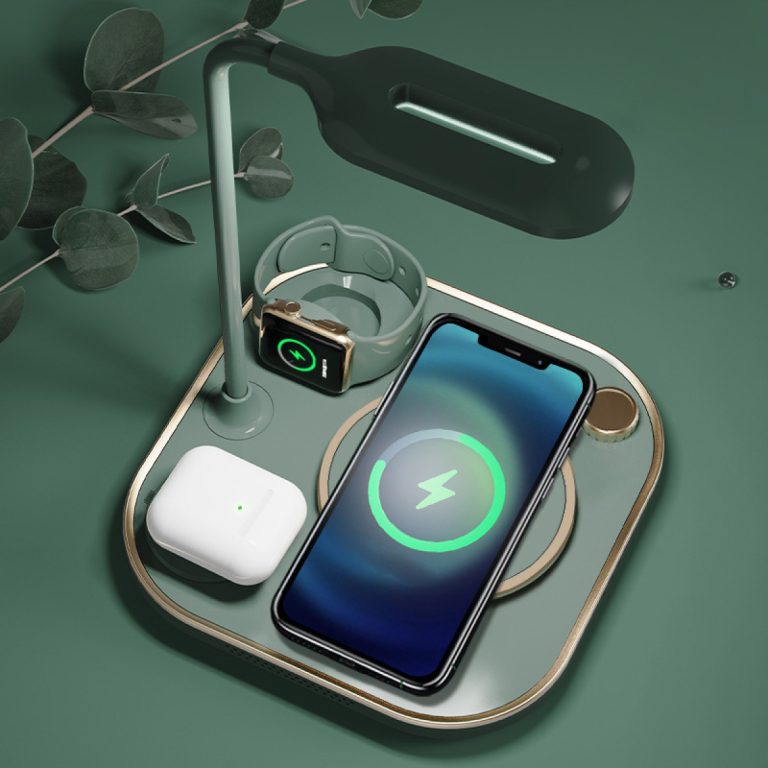 3-In-1 Wireless Magnetic Charger Fast Charging Desk Lamp - TurboTech Co