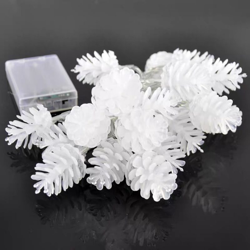 LED Simulation Christmas Light Transparent Pine Nut String lights ...