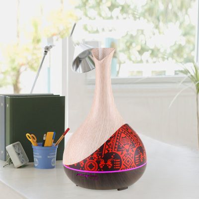 Colorful Wood Grain Ultrasonic Humidifier | Aromatherapy, 300ml ...