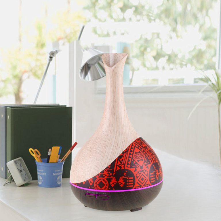 Colorful Wood Grain Ultrasonic Humidifier | Aromatherapy, 300ml ...