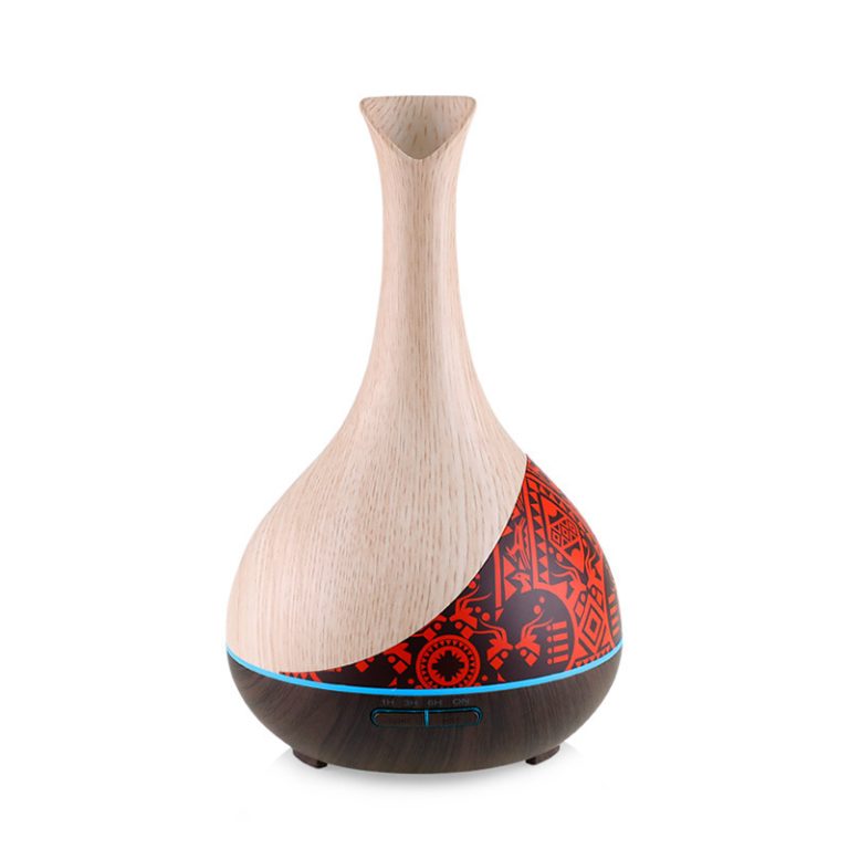 Colorful Wood Grain Ultrasonic Humidifier | Aromatherapy, 300ml ...