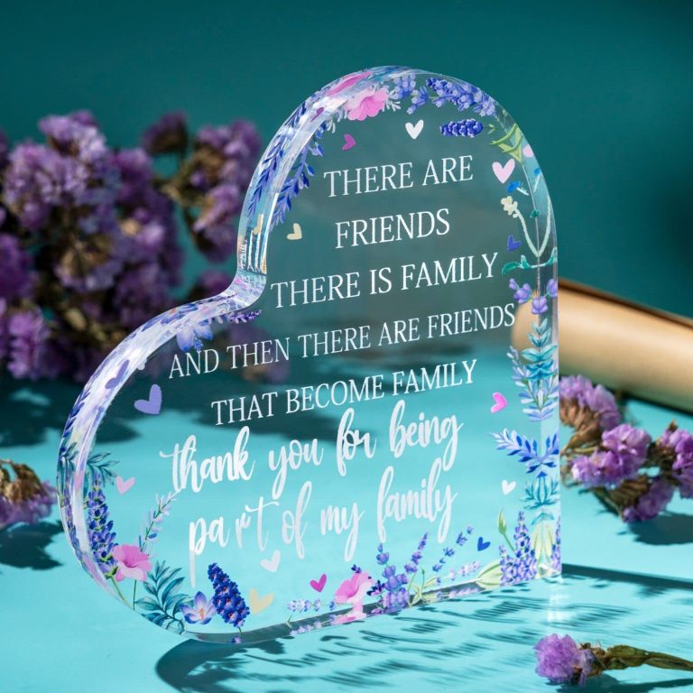 Acrylic Heart Plaque Love Transparent Glass Gift Home/Office Decor ...
