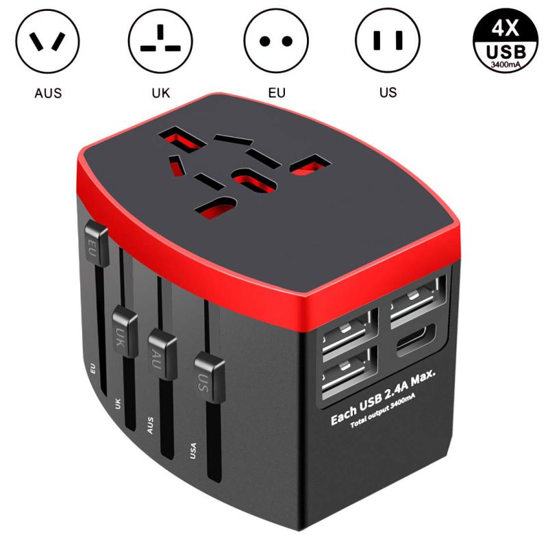 Universal Adapter Conveter All in one International Travel Plug Socket ...