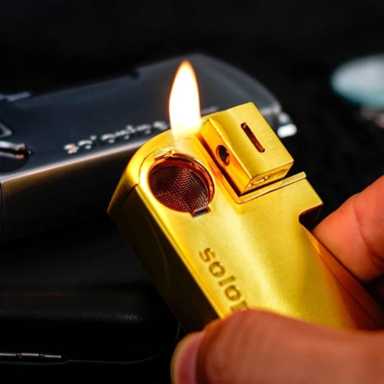 Oblique Flame Butane Pipe Lighter – Windproof Refillable Torch for ...