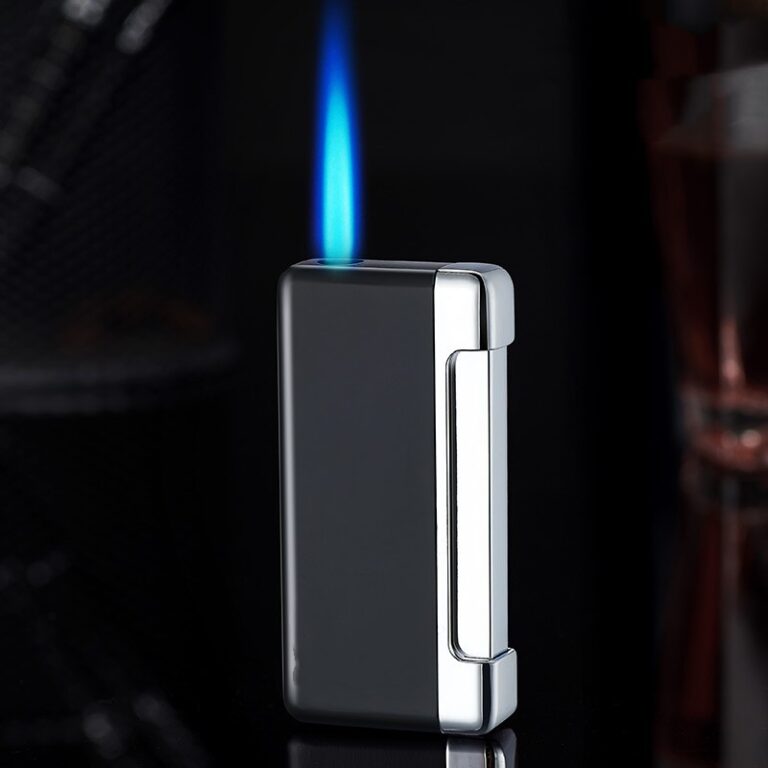 Windproof Lighter Electronic Blue Flame Inflatable Lighter - TurboTech Co
